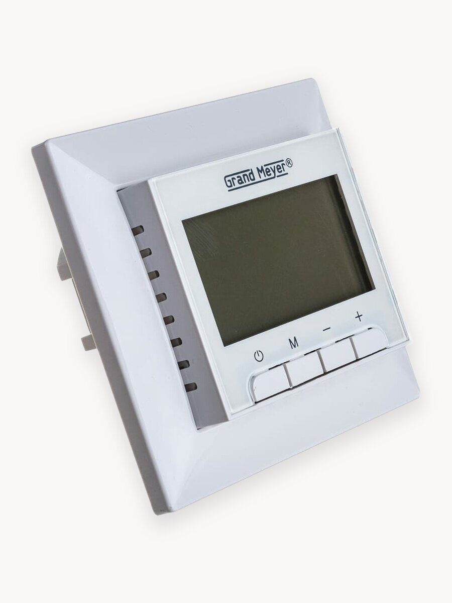 Терморегулятор Grand Meyer "GM-119", электронный, проводной, белый, IP20