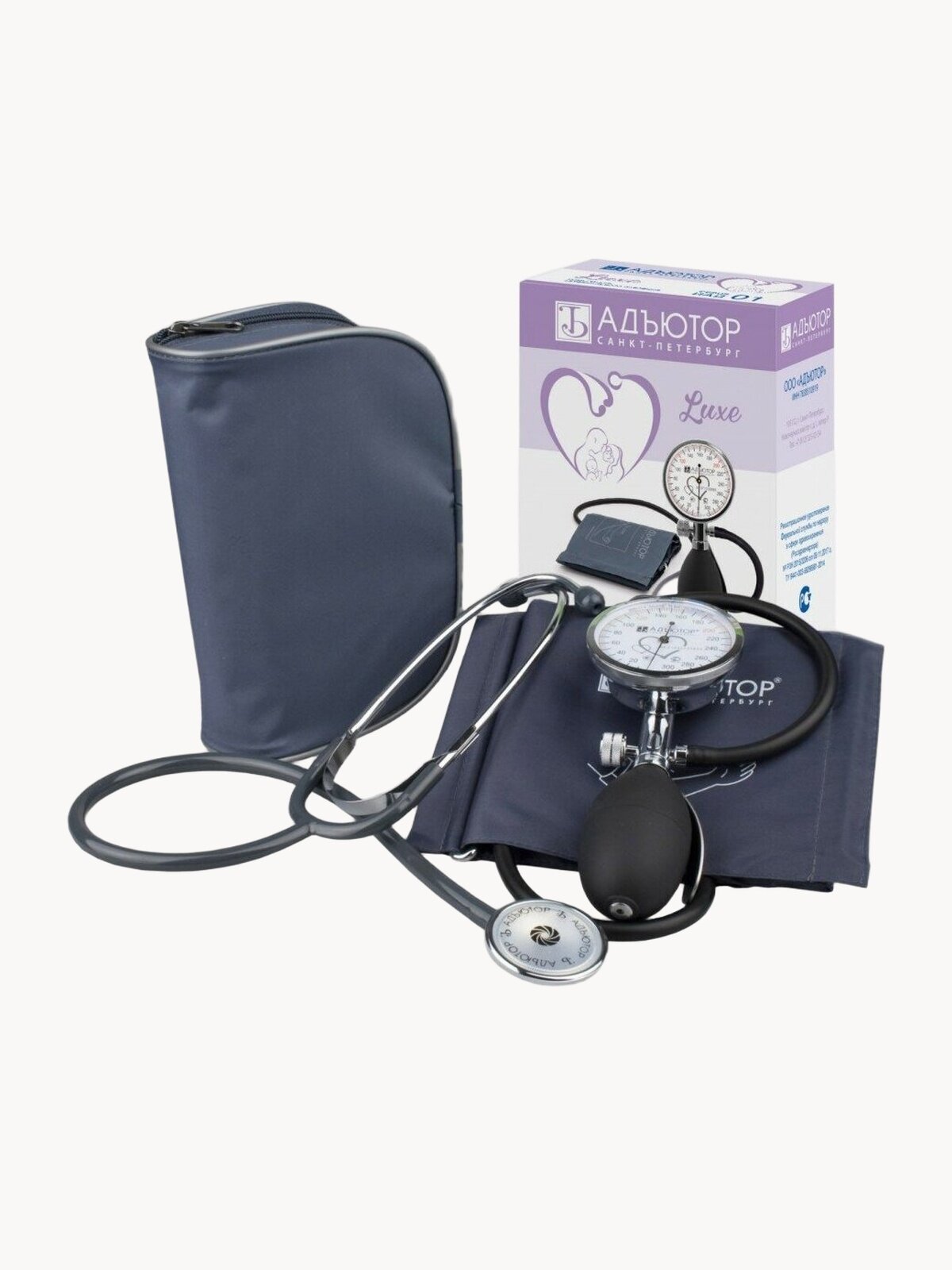 Тонометр артериального давления механический, 01-2А-1 Люкс, обхват 25-38 см