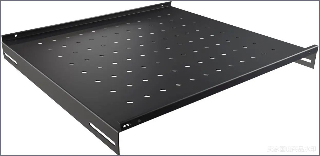 Полка стационарная -FS-600-BL 1U нагр:60кг. 19" 350мм черный (упак:1шт)