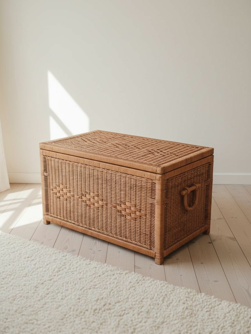 Сундук плетёный из ротанга