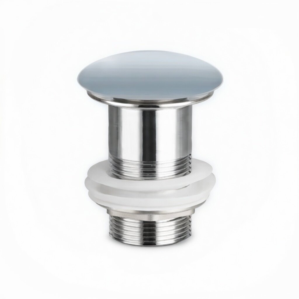 Донный клапан Ceramicanova CN2000MHL с керамической накладкой click-clack серо-голубой матовый