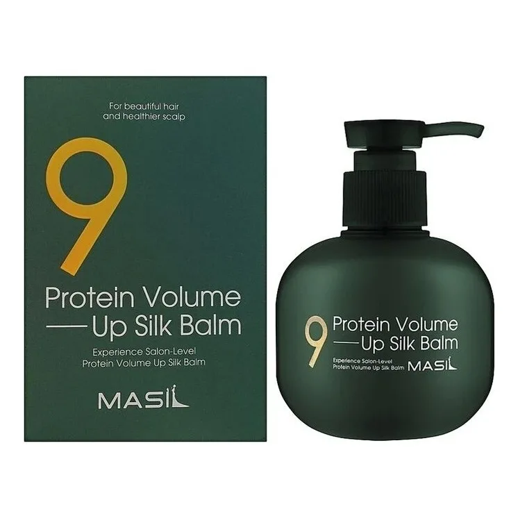 Masil Несмываемый протеиновый бальзам для придания объема волосам 9 Protein Volume Up Silk Balm,180 мл