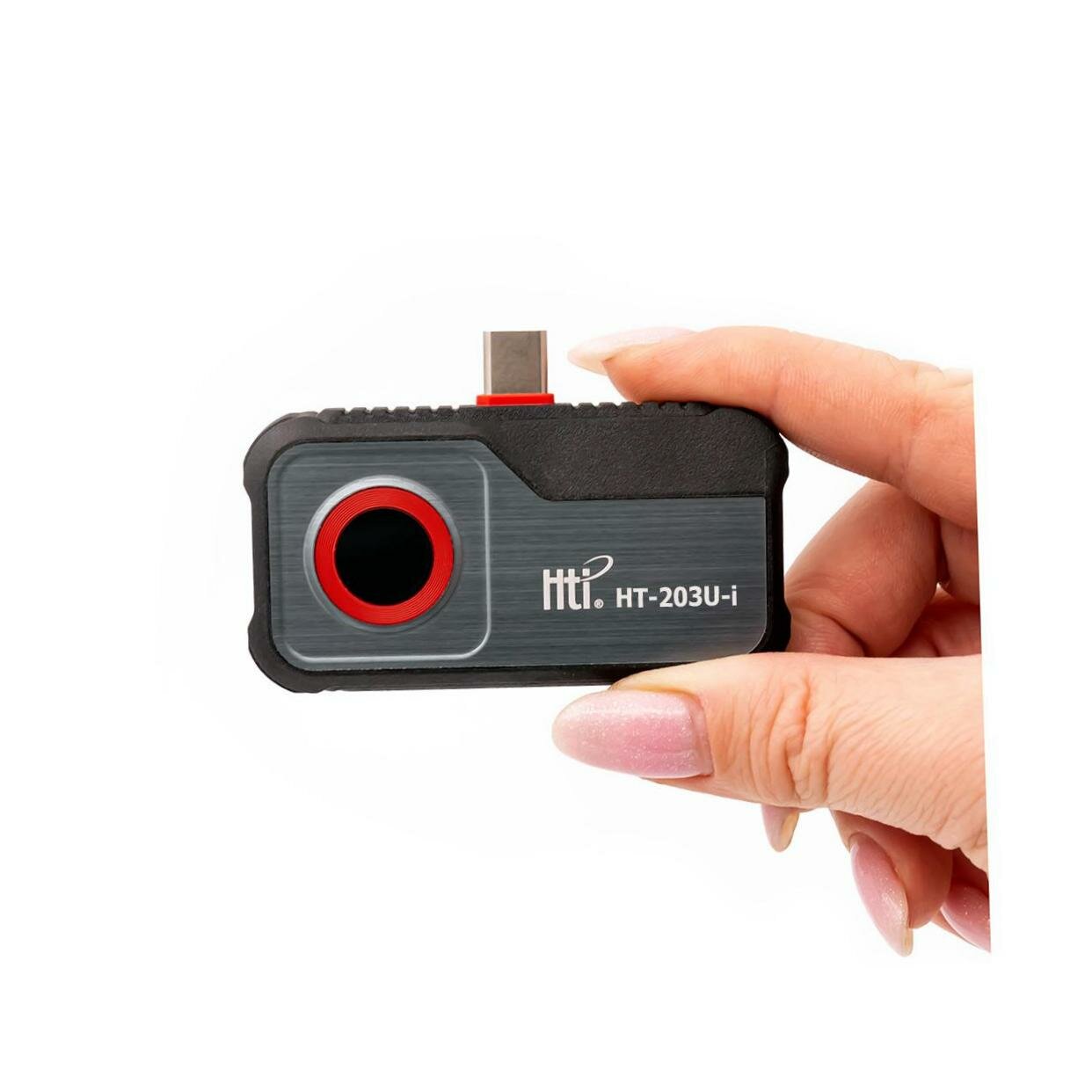 Тепловизор для мобильного телефона Hti-НТ-203U-i (256х192) (Q24160HT2), тепловизор для обследования дома на телефон. Компактные размеры 70х46х14 мм.