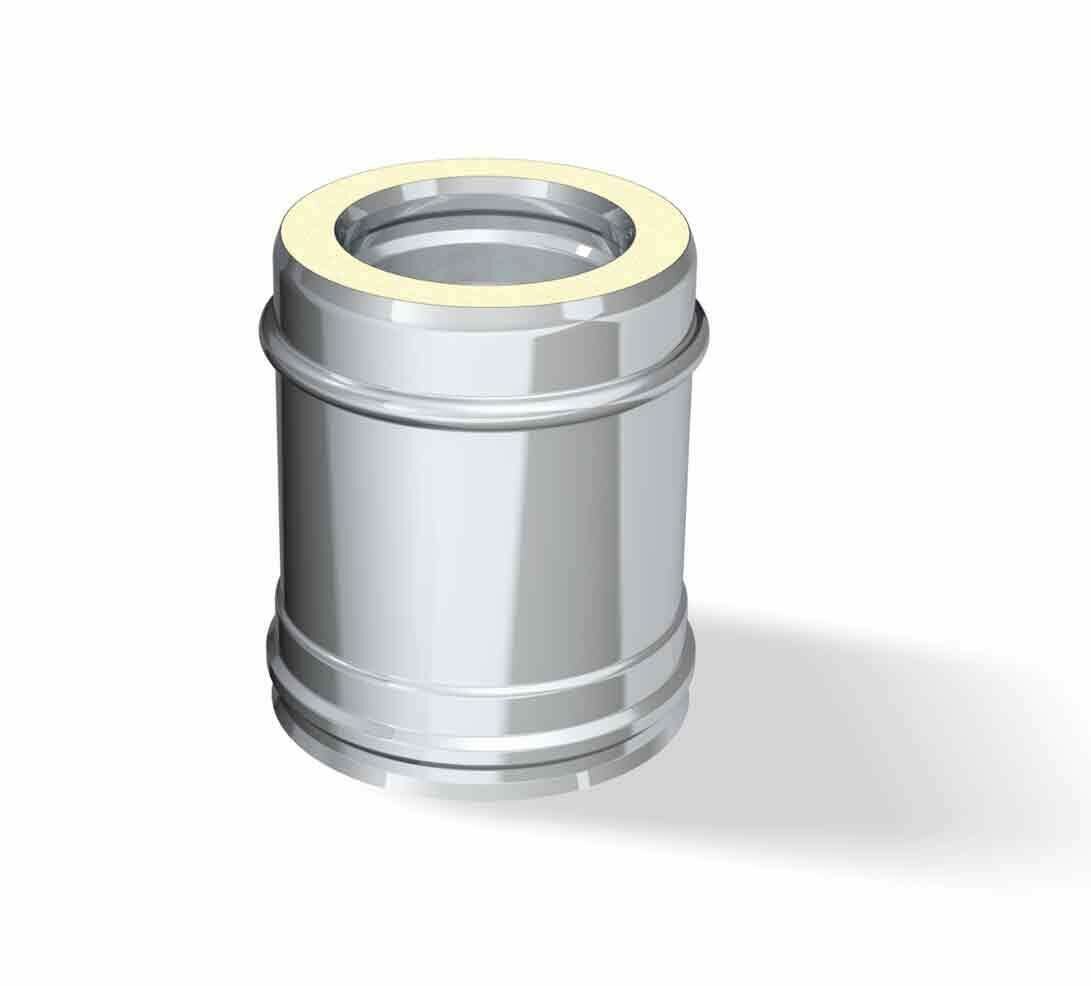 Труба-сэндвич для дымохода Ф 150х210 L 0,25м (430/0,5х0,5)