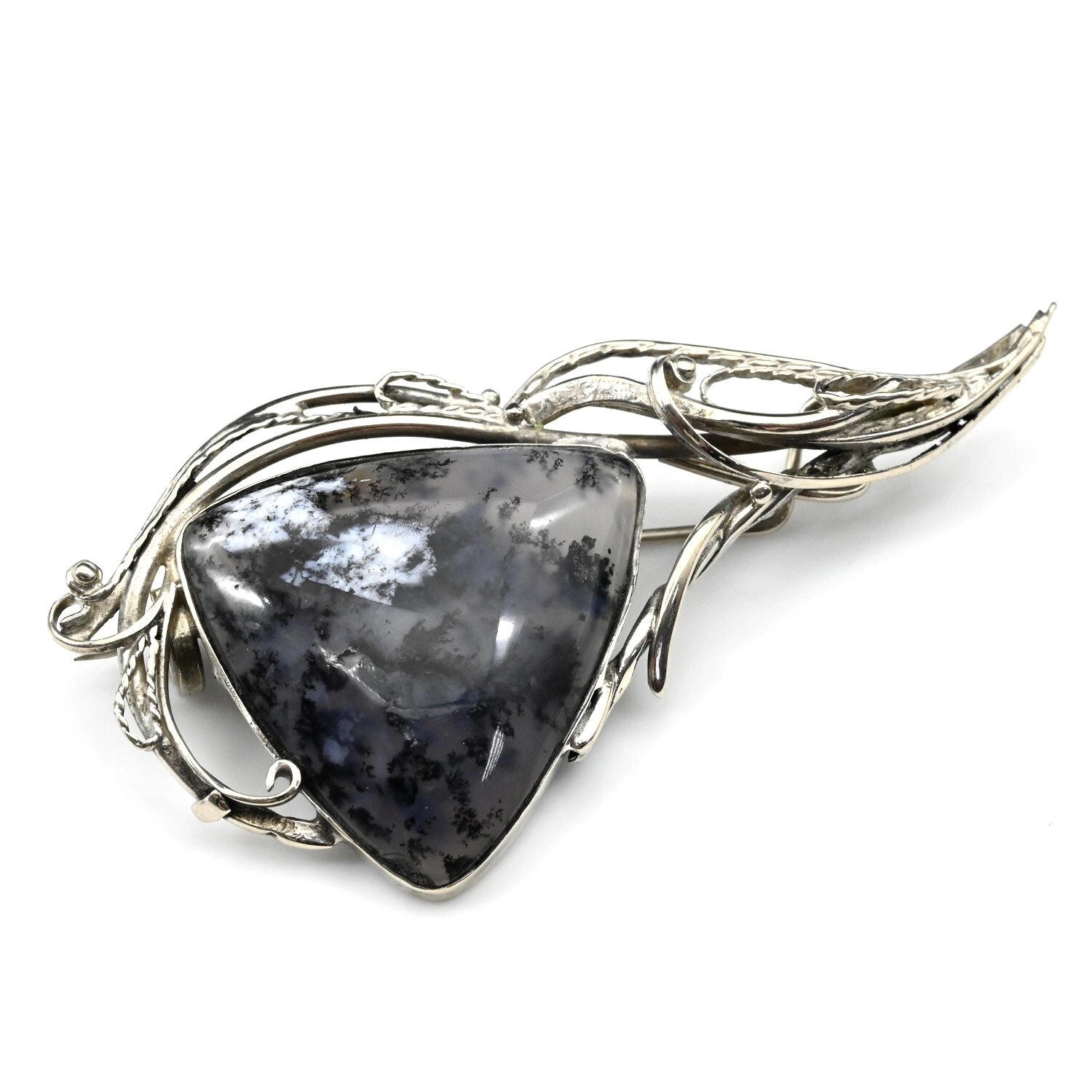 Брошь, агат