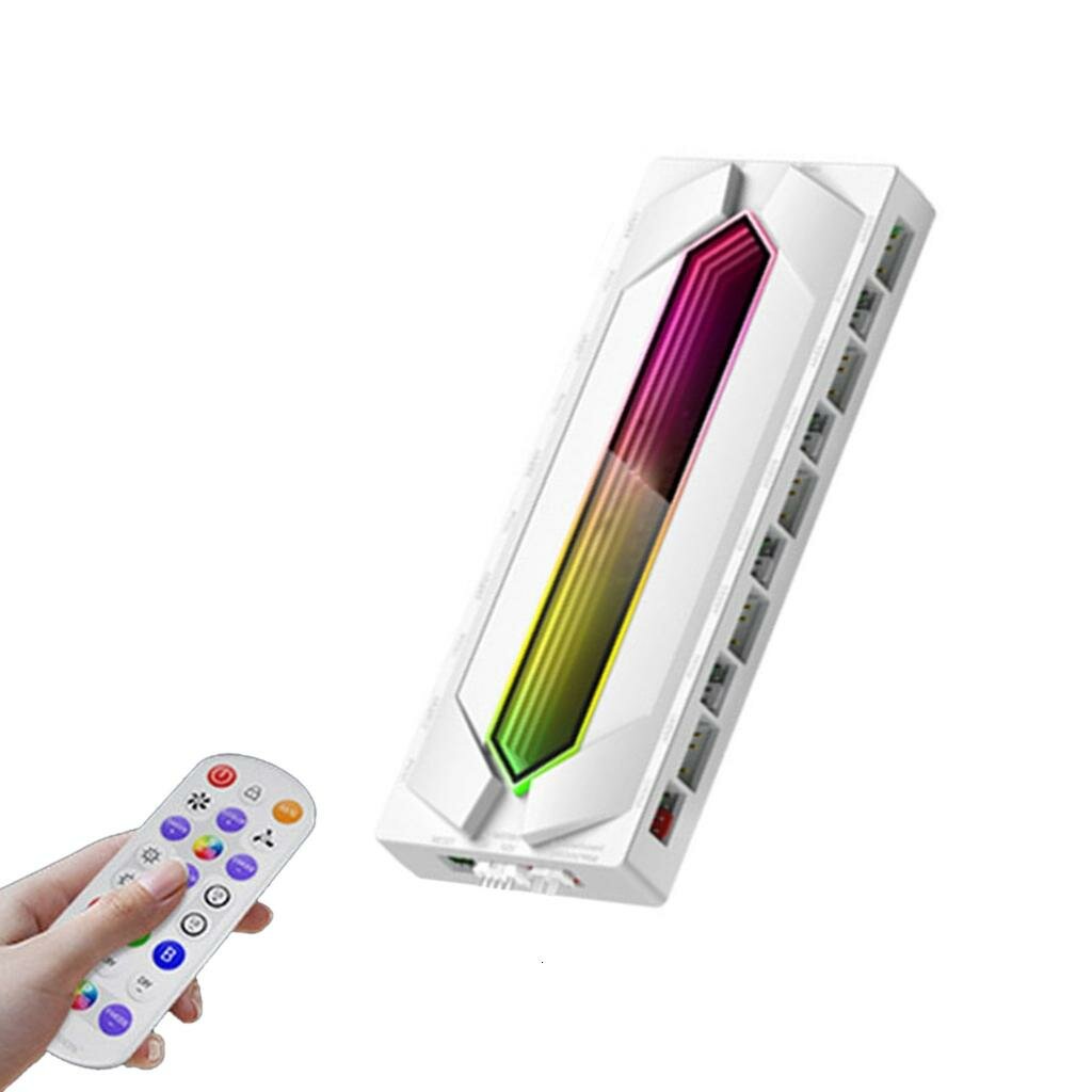 ARGB- и PWM-хаб для вентиляторов, Белый