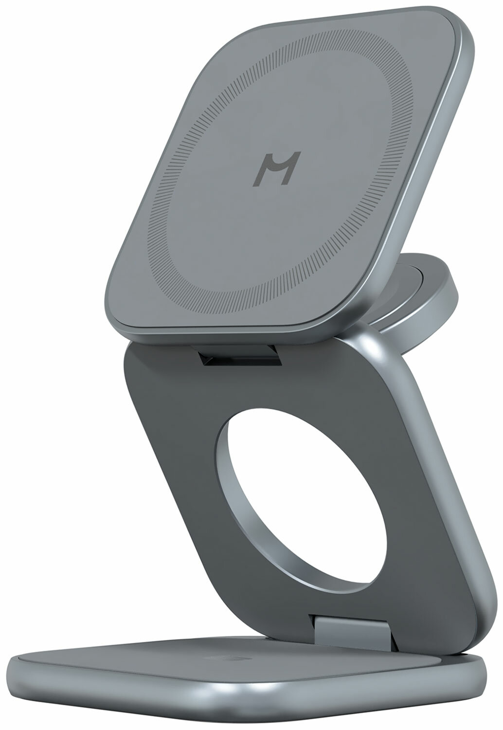 Складное беспроводное зарядное устройство 3 в 1 Magssory Fold Ultra для Apple с магнитами, с поддержкой Qi2.2, midnight