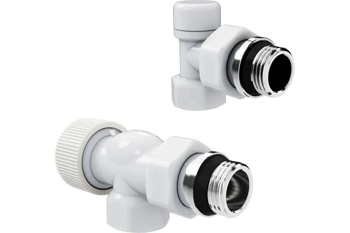 Набор термостатический осевой Design 1/2"М30х1,5 (Белый) Royal Thermo RATVDO11212WH