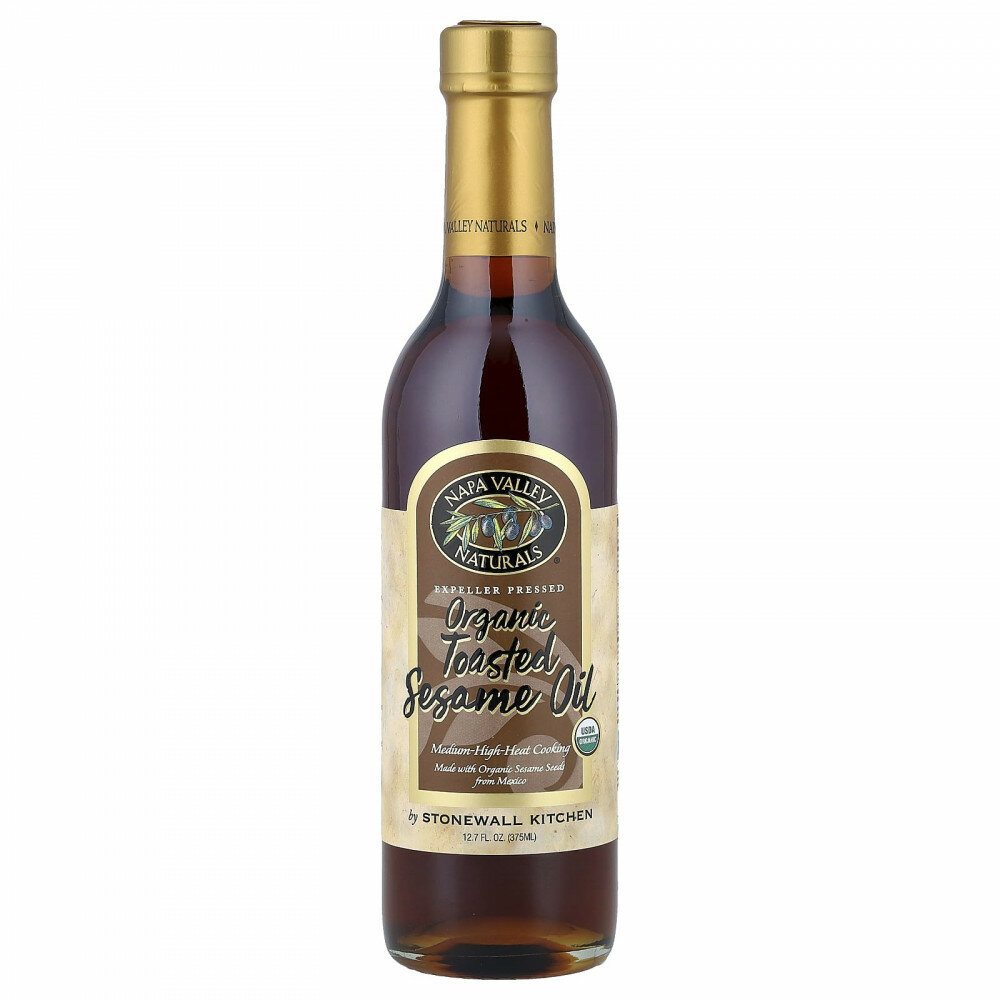 Napa Valley Naturals, Органическое обжаренное кунжутное масло, 375 мл (12,7 жидк. унц.)