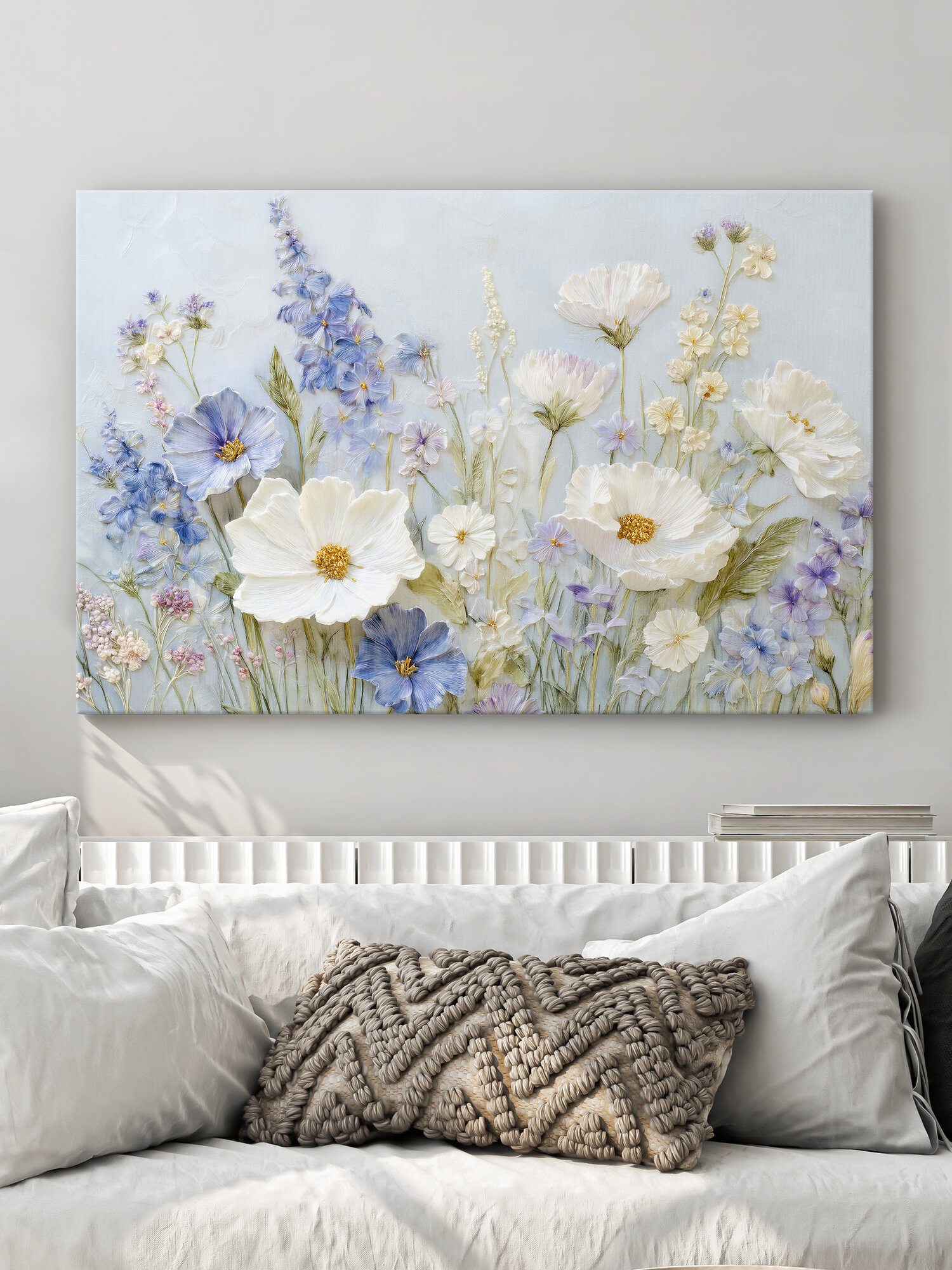 Большая картина Postermarket "Полевые цветы" на холсте с подрамником 60х90 см