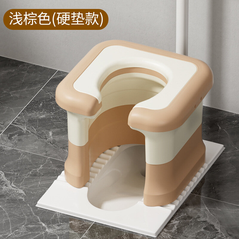 Домашний туалет для приседаний, переоборудованный в сидячий туалет, переносной туалет для взрослых, приспособление для приседаний для пожилых людей и беременных женщин, стул для приседаний.