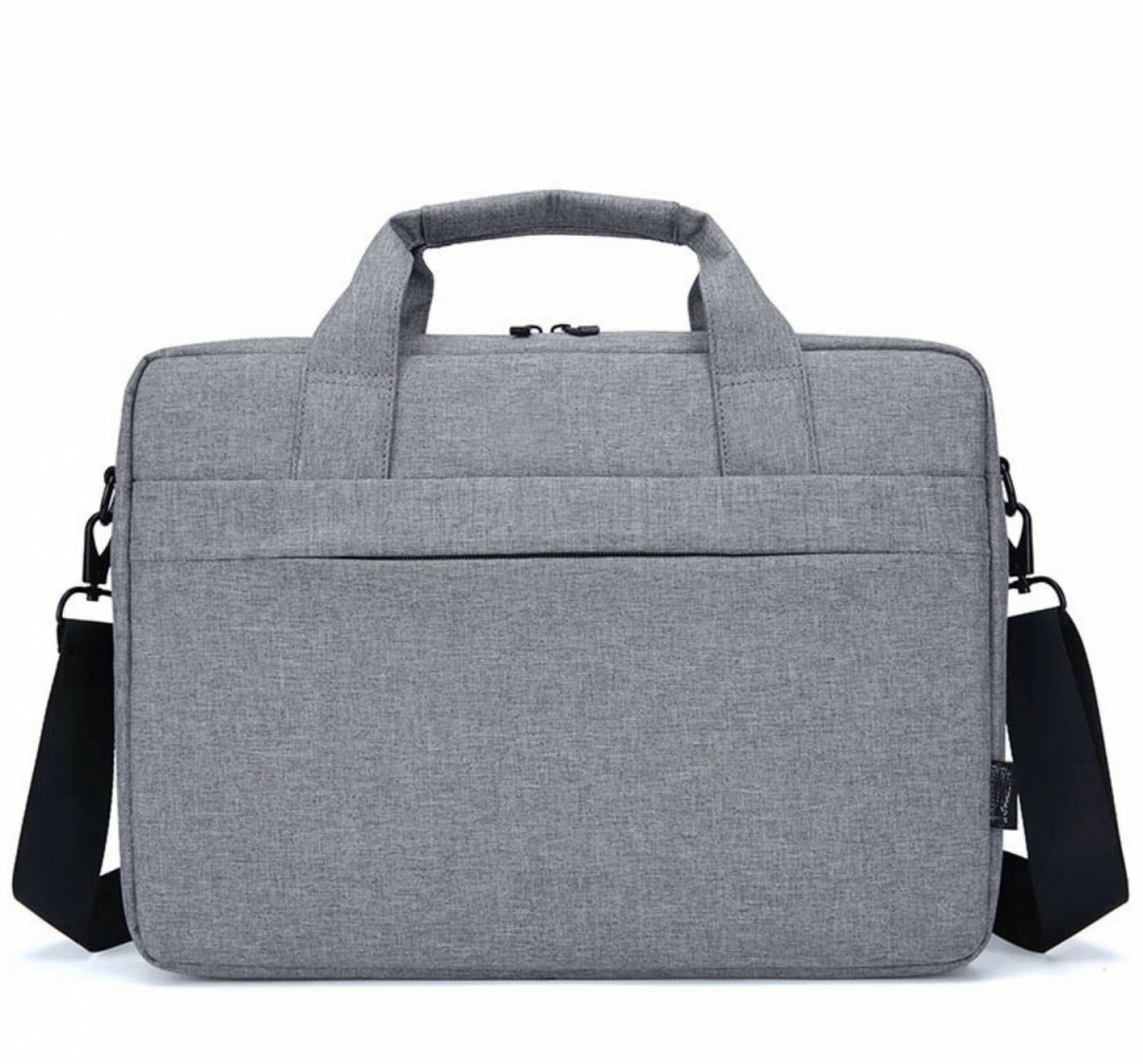 Сумка-портфель MyPads M148-413 для ноутбуков до 17.3" из нейлона с плечевым ремнем серого цвета