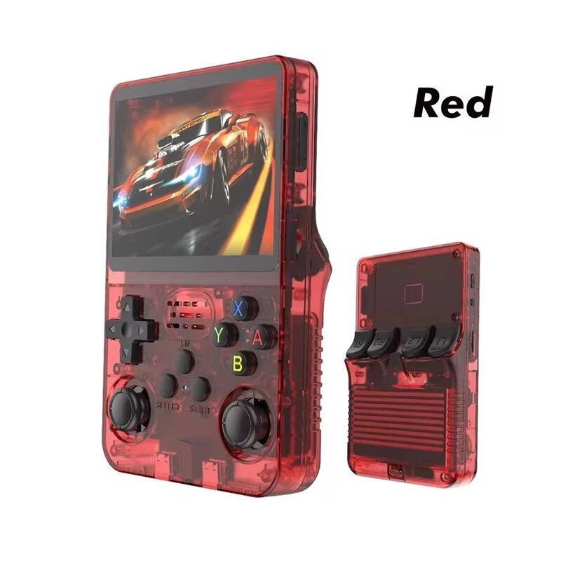 Красная портативная игровая консоль R36S 128ГБ