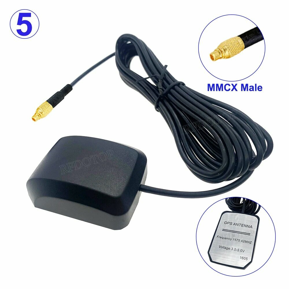 1 шт. автомобильная GPS-антенна SMA/SMB/MCX/MMCX/BNC/TNC/Fakra разъем «папа/гнездо» 3M, MMCX Male