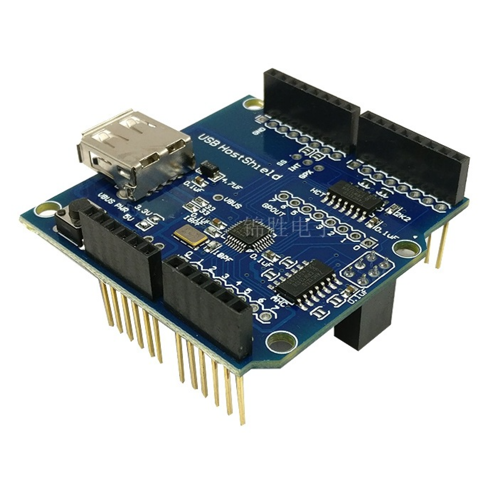 USB Host Shield MyPads для Arduino на базе MAX3421E с поддержкой USB 2.0 Full Speed и устройств HID, CDC, Android