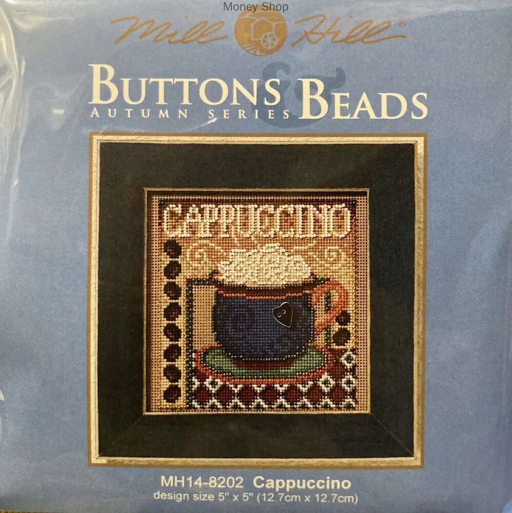Набор для вышивания Mill Hill MH14-8202 Cappuccino Autumn Series 12.7x12.7 см