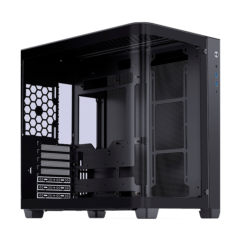 Корпус без блока Case JONSBO TK-3, Midi-Tower, TG, no fans, 2xUSB-A 3.2 + 1xUSB-C 3.2, ATX, mATX, mITX Black
