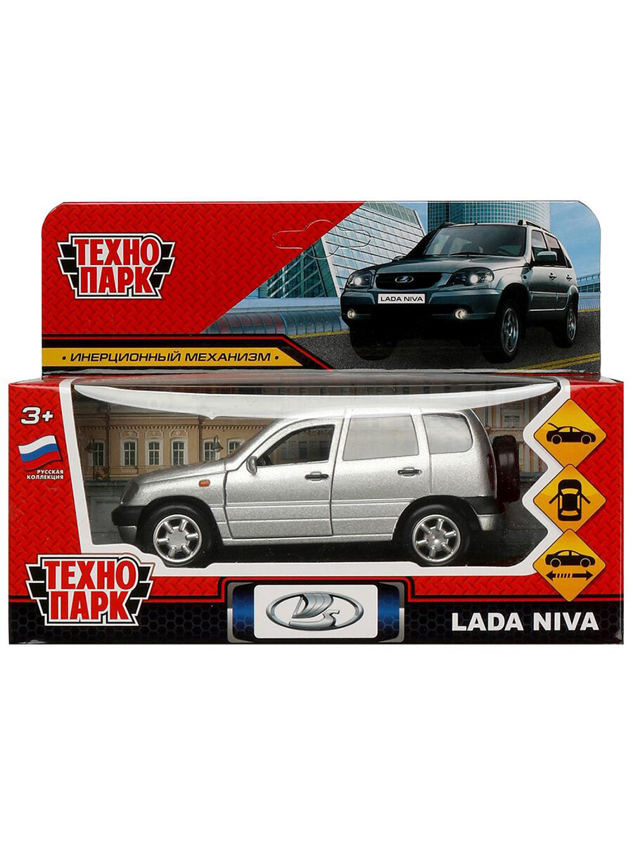 Технопарк Машина LADA NIVA 12 см серебристый, металл LАDАNIVА-12-SR с 3 лет
