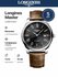 Наручные часы LONGINES, коричневый, черный, серебряный