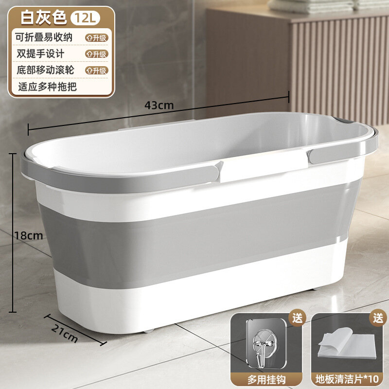 Прямоугольное ведро для швабры с резервуаром для воды, ведро для мойки автомобилей, бытовое ведро для швабры, ведро для швабры с большим объемом для мытья полов.