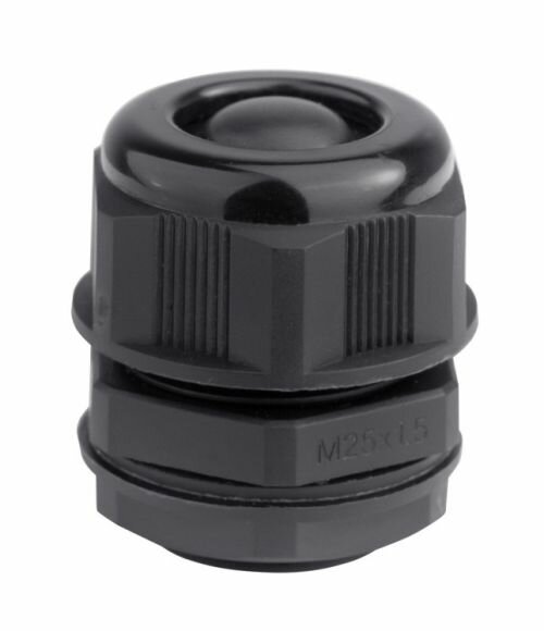 Ввод кабельный M25 с мембраной для кабеля d13-18мм IP68 черн. DKC 53M2518