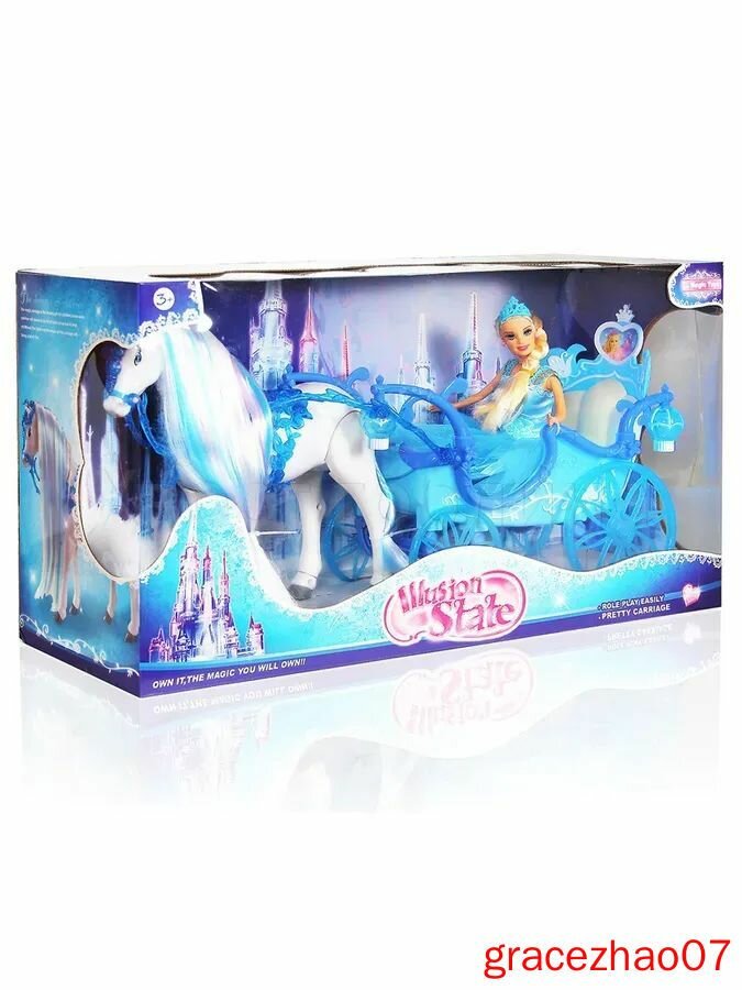 Карета с лошадью и куклой