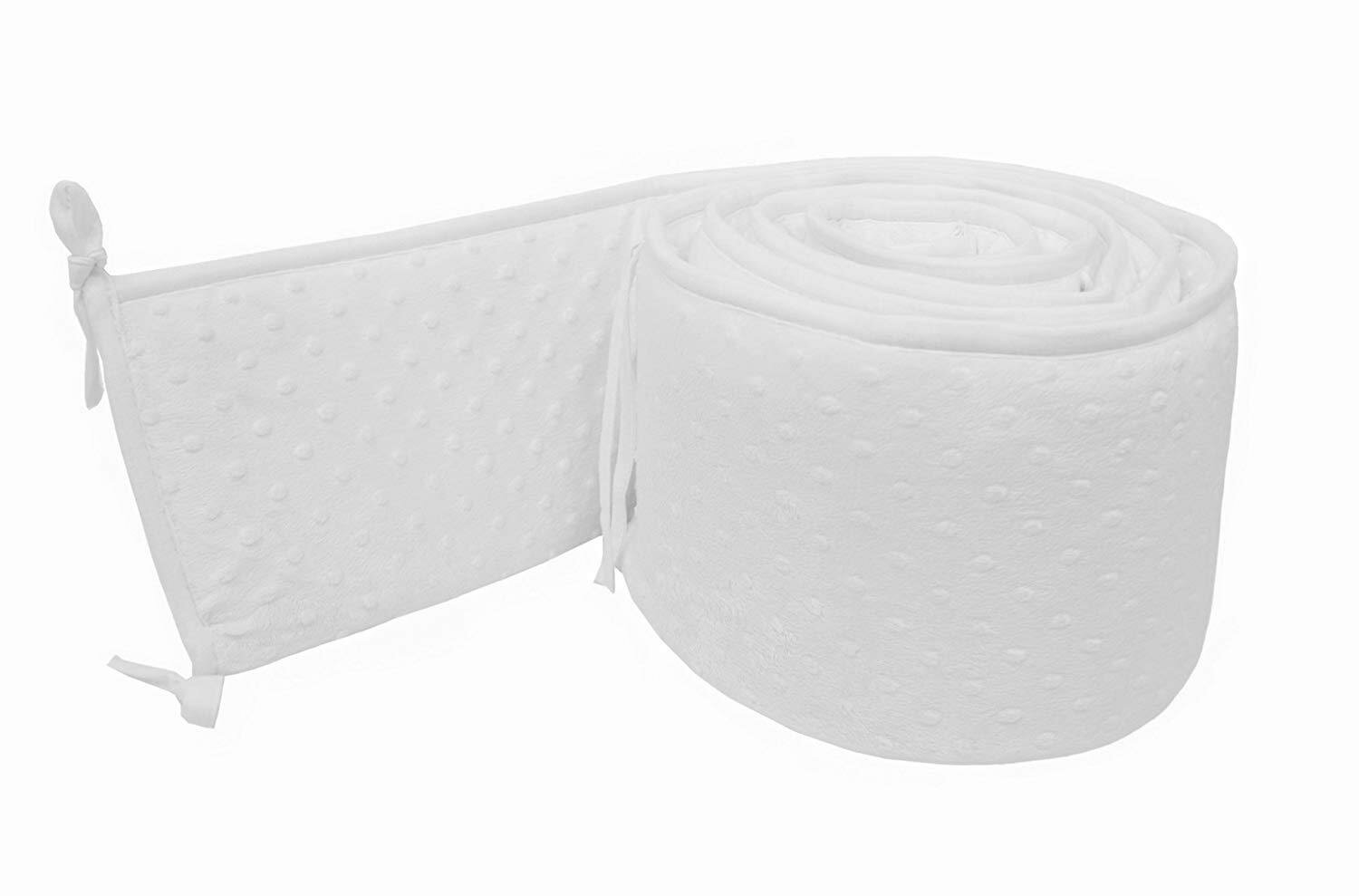 Новая рекомендация по товару: защитный бортик для детской кроватки из коричневой бархатной ткани с пузырьковой текстурой, 130*70 см, противоударная подушка для детской кровати.