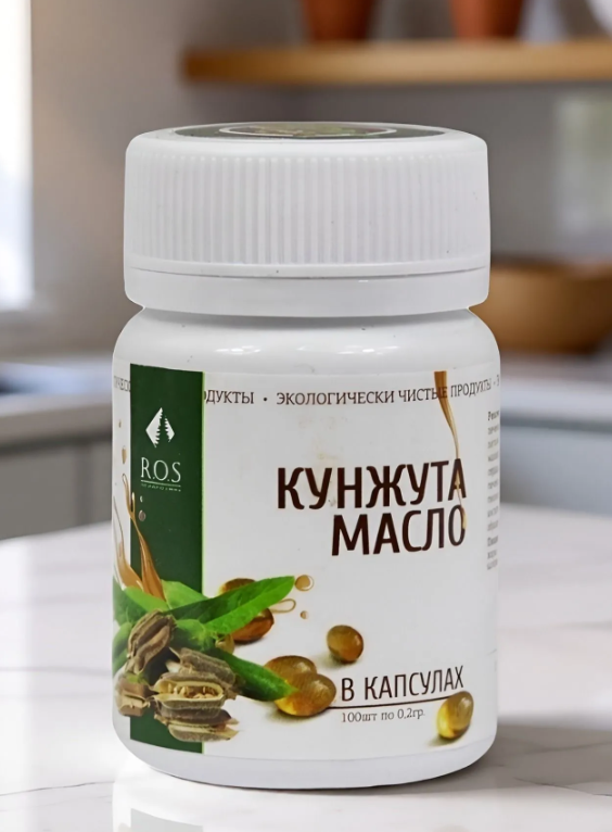 Масло кунжутное в капсулах, холодного отжима, нерафинированное, 100 шт Рось