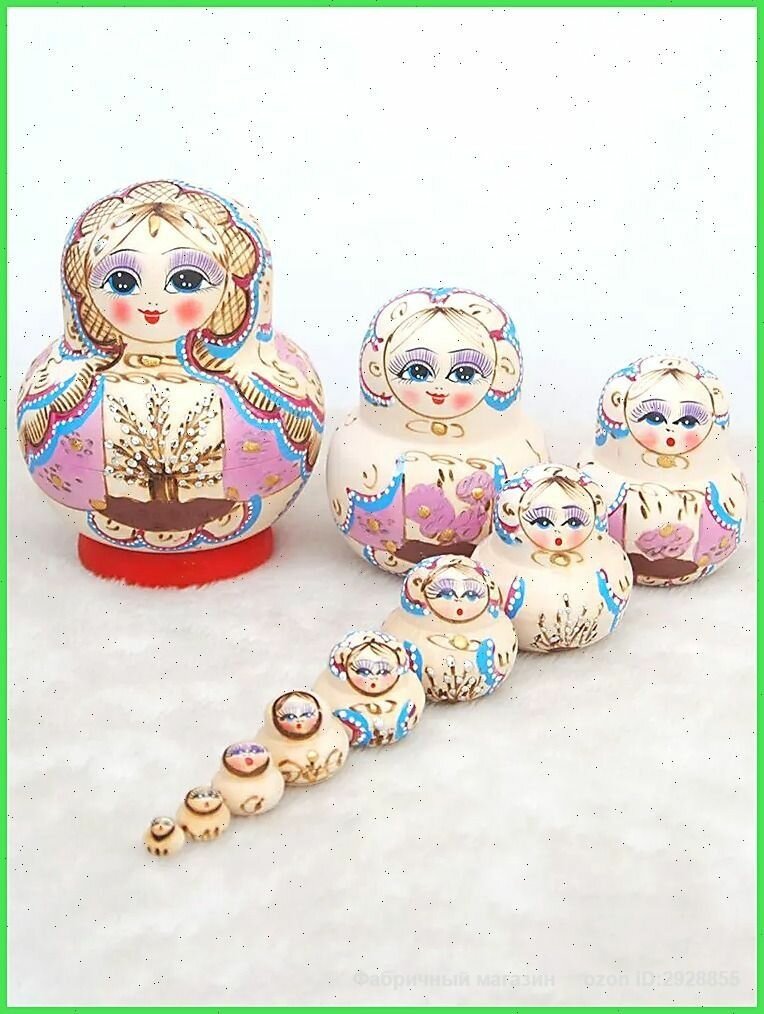 Матрешка Деревянная 10 Штук