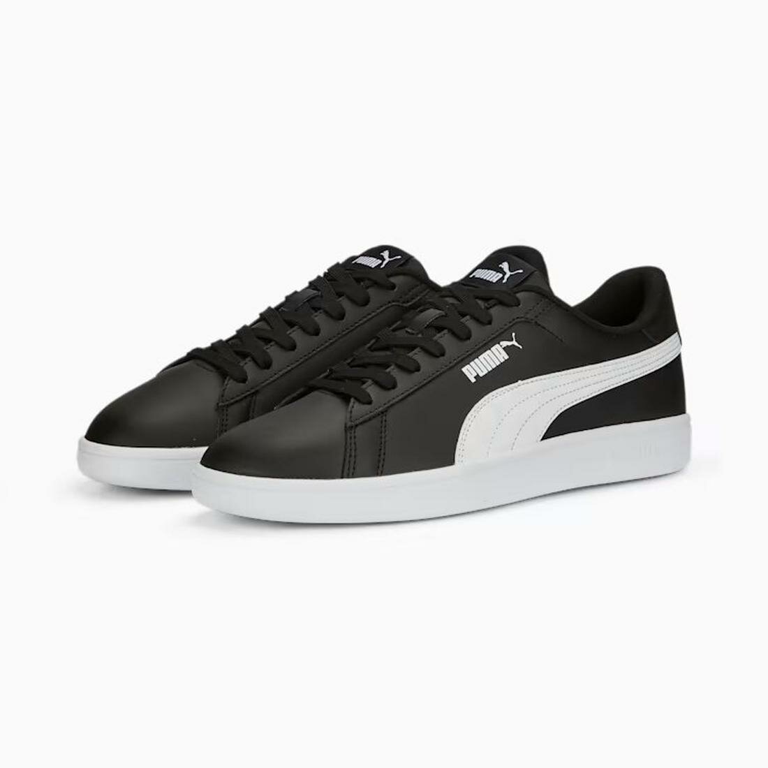 Кеды PUMA Smash 3.0 L, размер 7.5, черный/белый — фото 1
