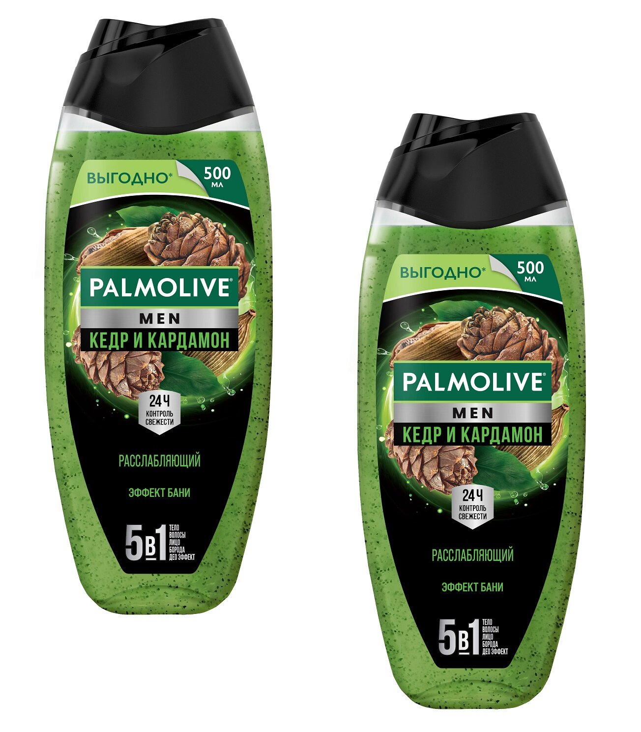 Душ-гель Palmolive For Men Кедр и Кардамон (расслабляющий), 500 мл 2шт