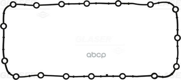 Прокладка поддона ДВС Opel Omega, Vectra, Sintra 2.5-3.0 94- GLASER арт. X5449201
