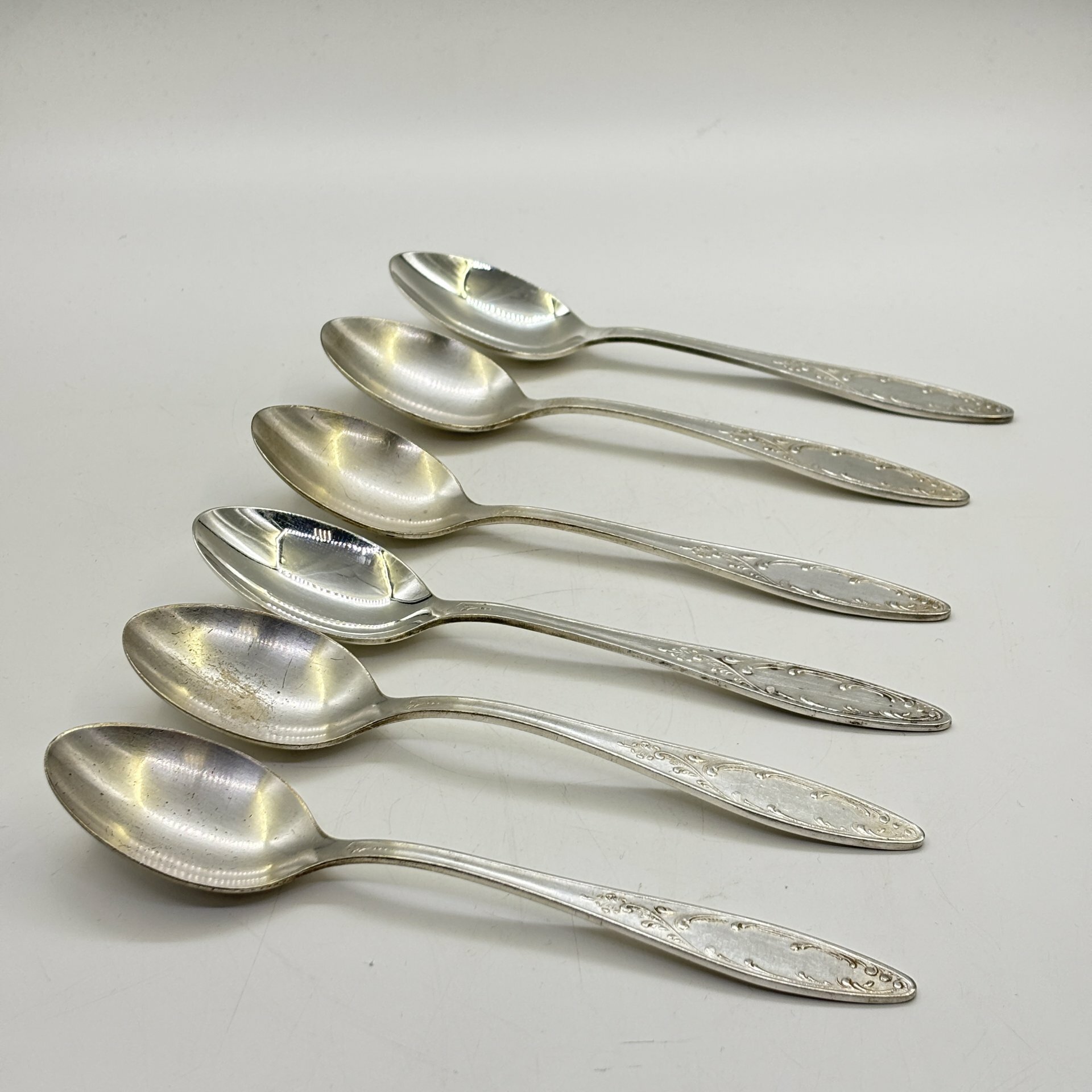 Набор из шести ложек "Пламя", мНЦ (медь-никель-цинк)