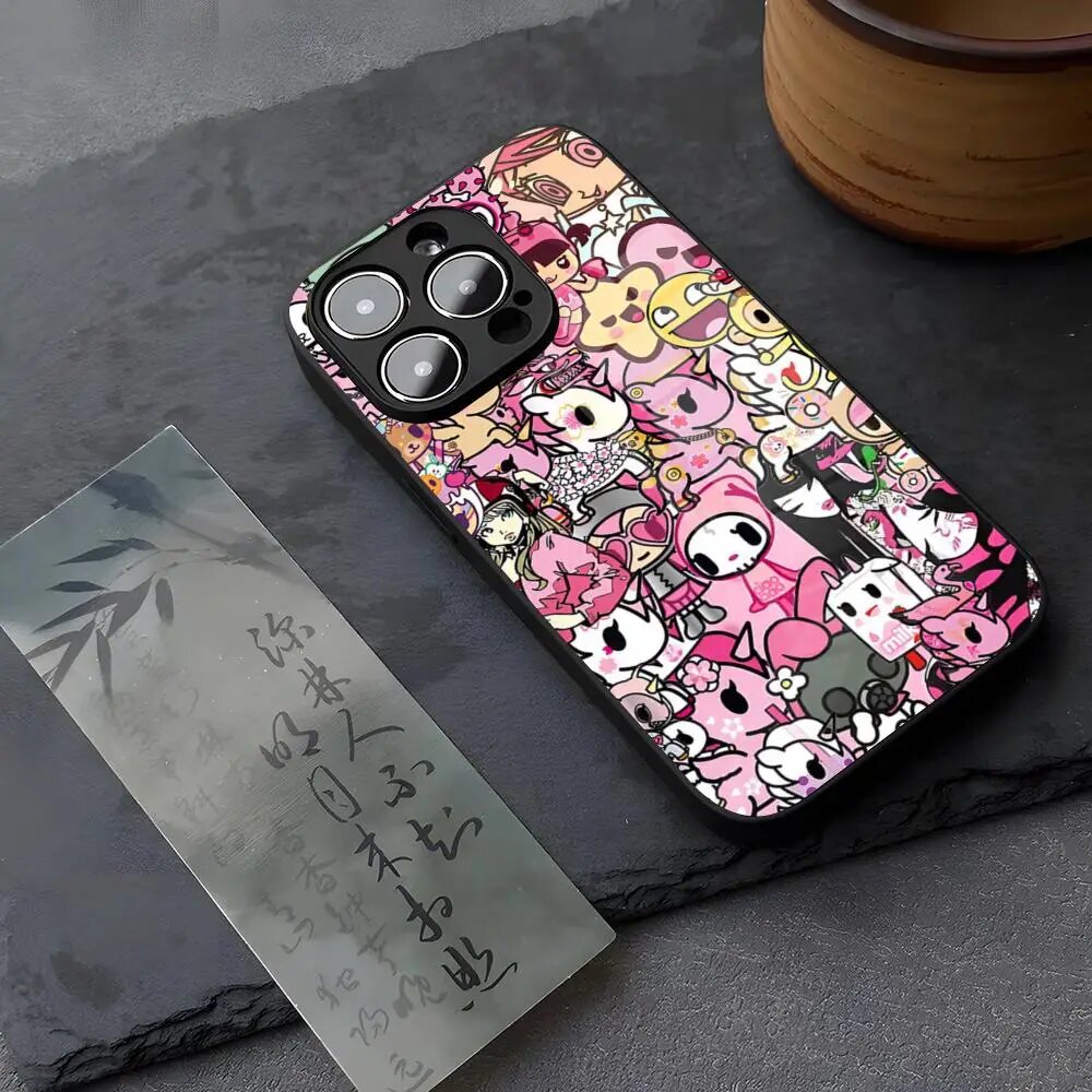 Чехол Tokidoki розовый для iPhone 16 Pro