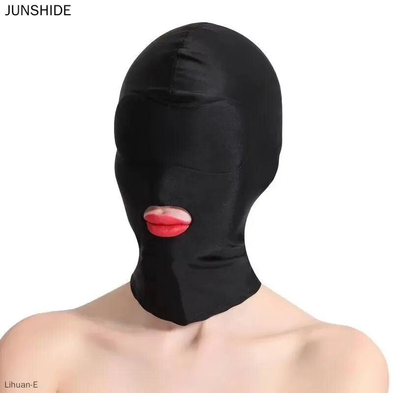 Маска эротическая БДСМ, балаклава секс игрушка, раскрывать рот