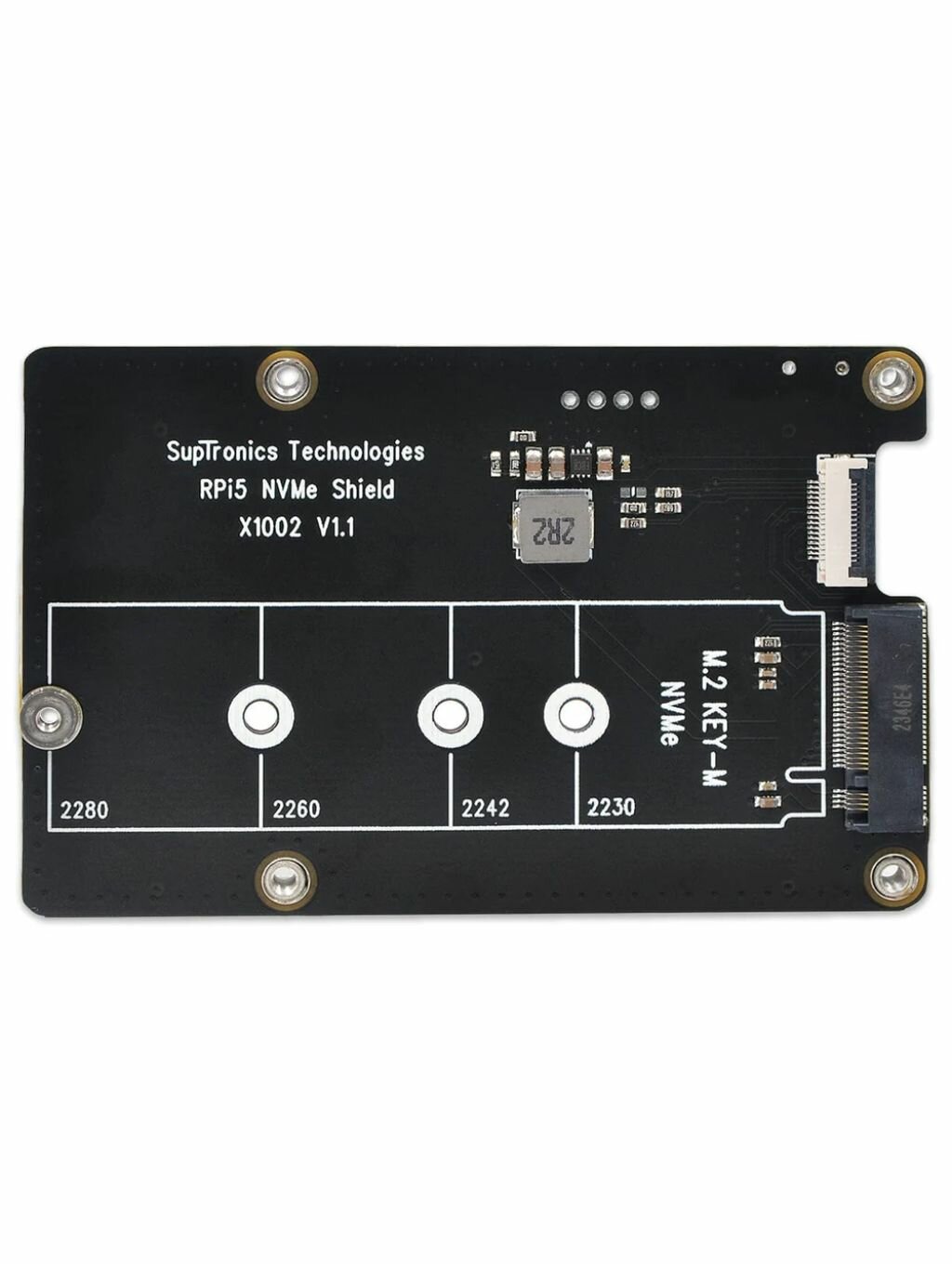 Модуль SupTronics X1002 1хM2 PCIe NVMe для RPi 5