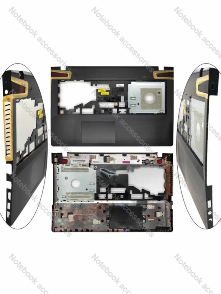 Корпус ноутбука подходит для Lenovo Ideapad Y500 Y510 Y510P - Чёрный (Корпус клавиатуры)