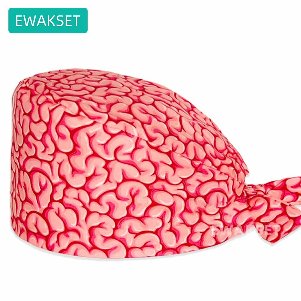 Медицинская шапочка EWAKSET, розовый, scrub cap 002