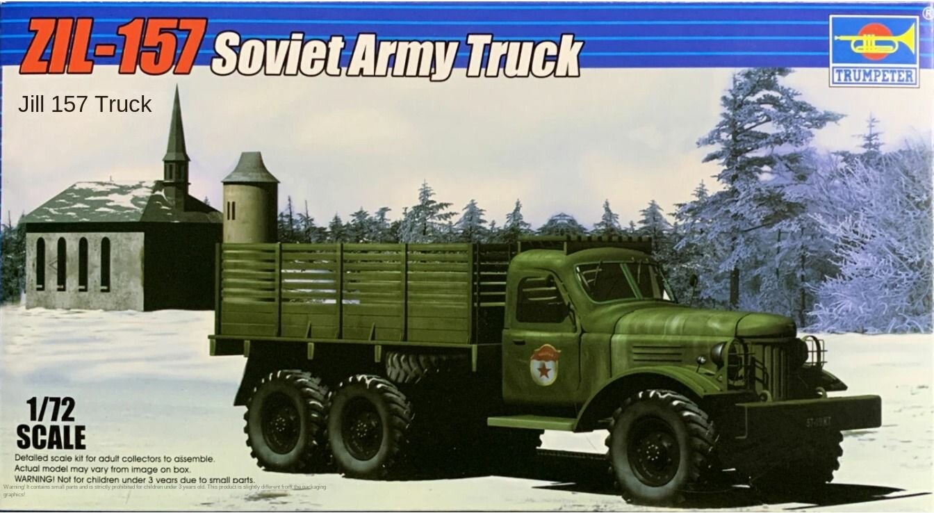 Trumpeter 01101 1/72 Советский грузовик ЗИЛ-157 Модель грузовика