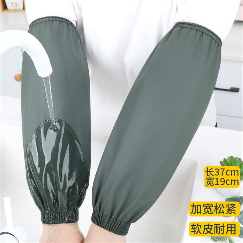 Защитные рабочие рукава из мягкой кожи для взрослых мужчин, кухонные кожаные рукава для женщин, водонепроницаемые, износостойкие, маслостойкие, удлиненные, бесплатная доставка.