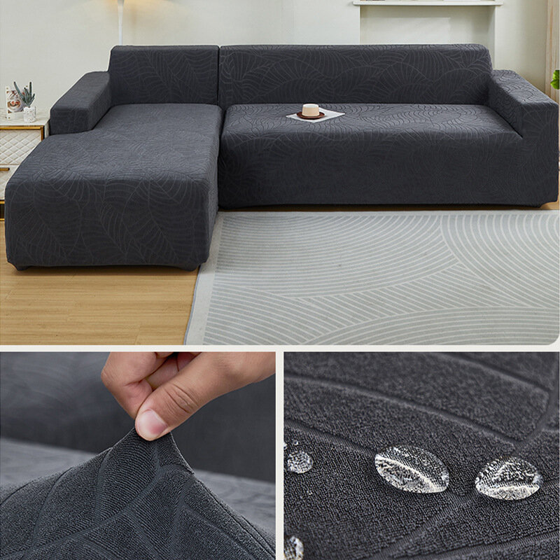 Водонепроницаемый универсальный чехол для дивана, подушка для дивана, ткань для чехла дивана, покрывало для дивана, трехместный диван с жаккардовым узором в виде листьев.