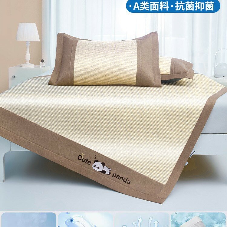 Летний охлаждающий коврик из ледяного шелка, класс А, подходит для мам и младенцев, можно стирать в машине, летний бамбуковый коврик, подходит для студенческих общежитий, двойного назначения для лета и зимы.