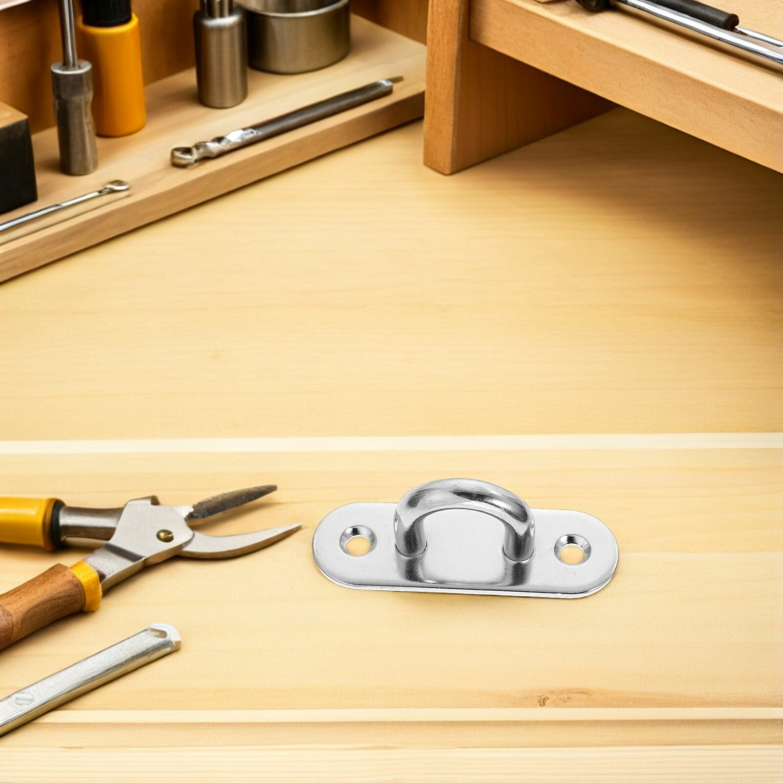 Комплект из 4 тяжёлых анкерных крюков из нержавеющей стали для крепления гамака и йога-качелей дома