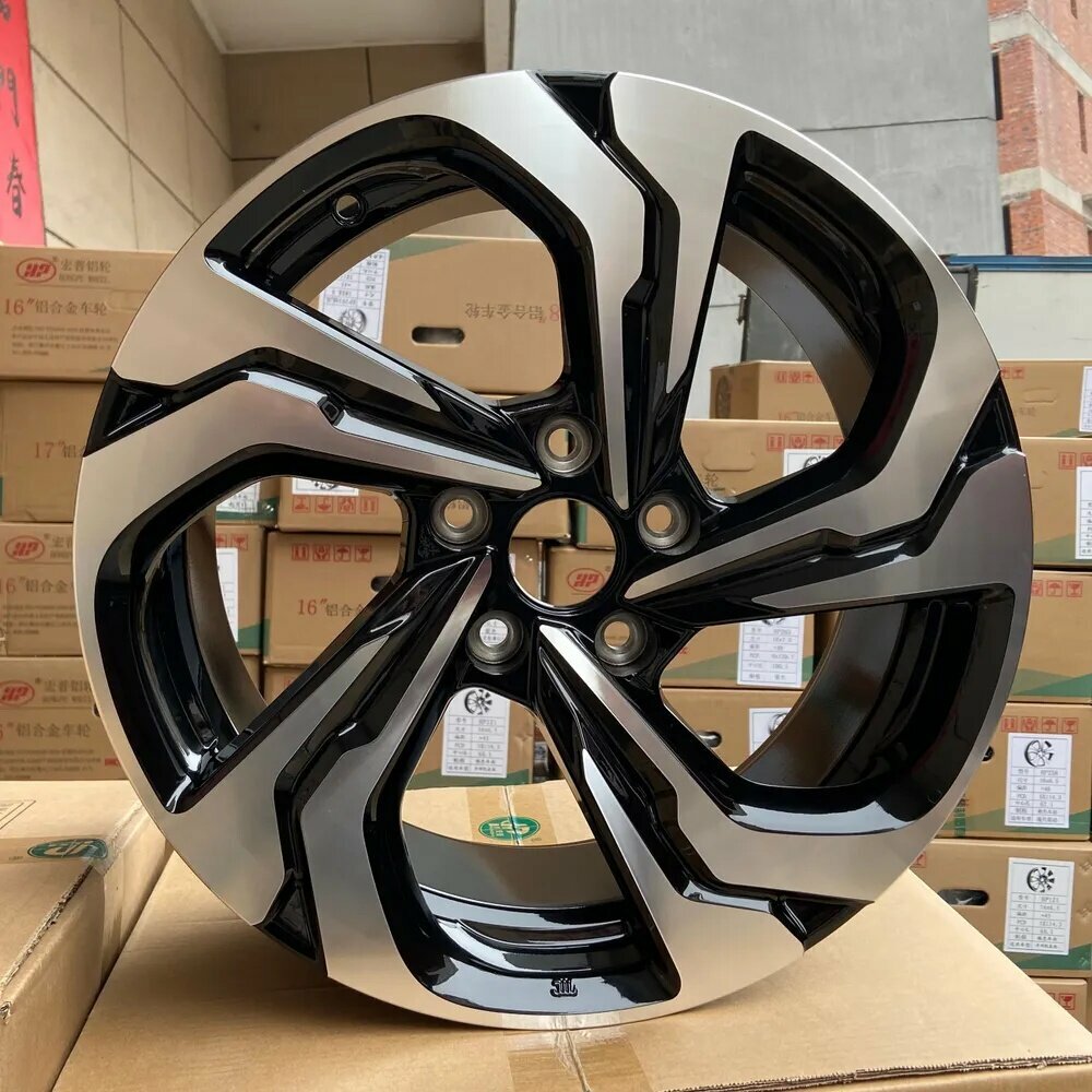 HTW Подходит для Honda Civic, Accord, 17-дюймовые алюминиевые диски, Spirior, Jade, Civic, CRV диски колес Колесный диск Штампованный 17x7.5" PCD5х114.3 ET45 D64.1