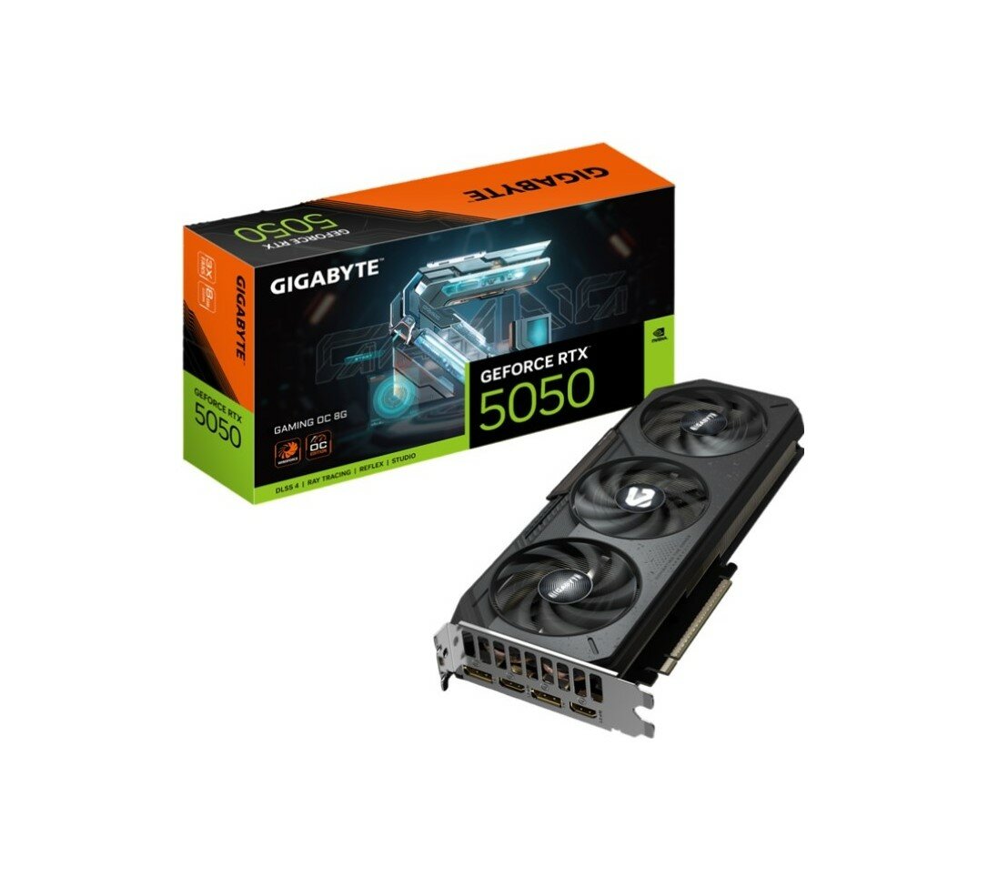 Видеокарта GIGABYTE GeForce RTX 5050 GAMING OC 8G GV-N5050GAMING OC-8GD