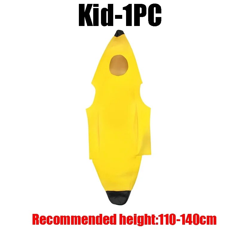 Карнавальный костюм Банана из полиэстера Желтый, Kid-1PC