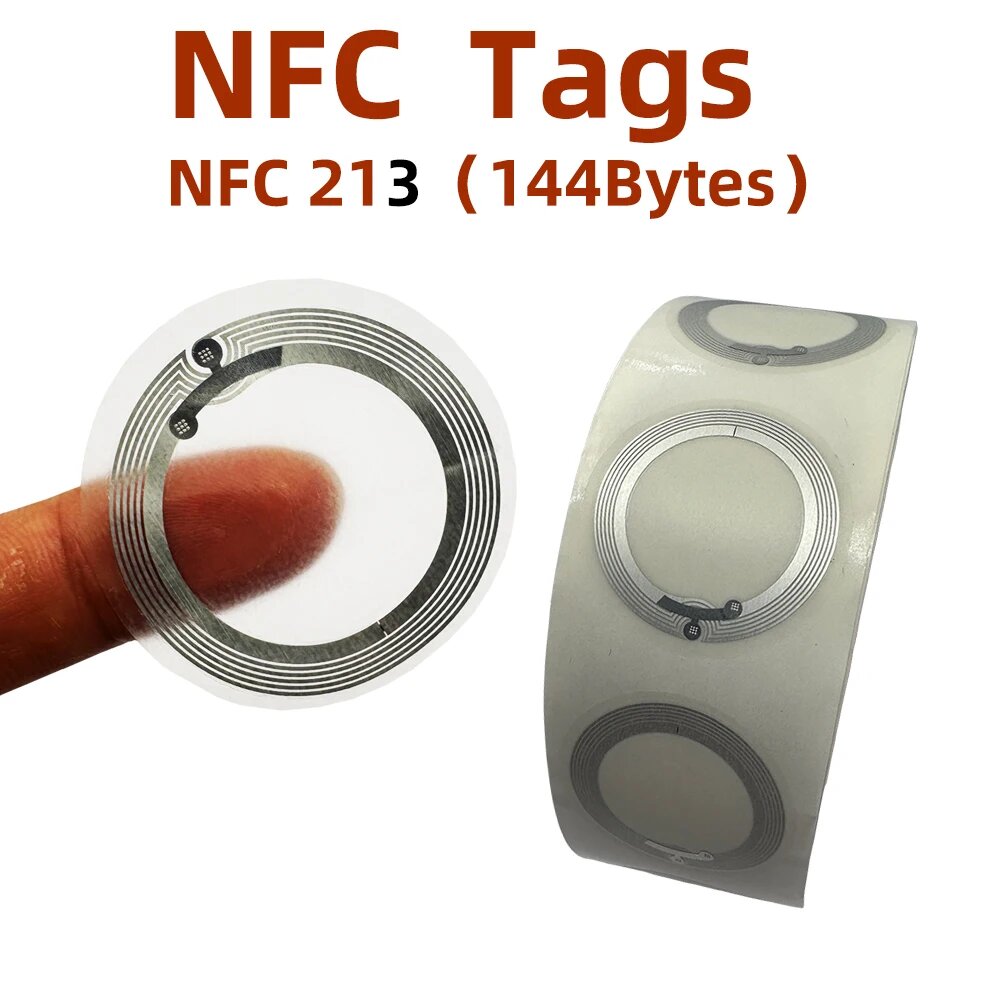 Антиметаллические NFC метки Ntag215 45мм nfc213 Tag 10pc