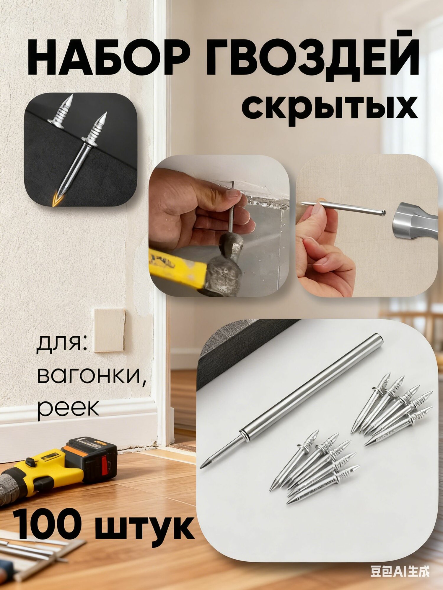 Гвозди 2.5 x 270 мм 101 шт 0.001 кг