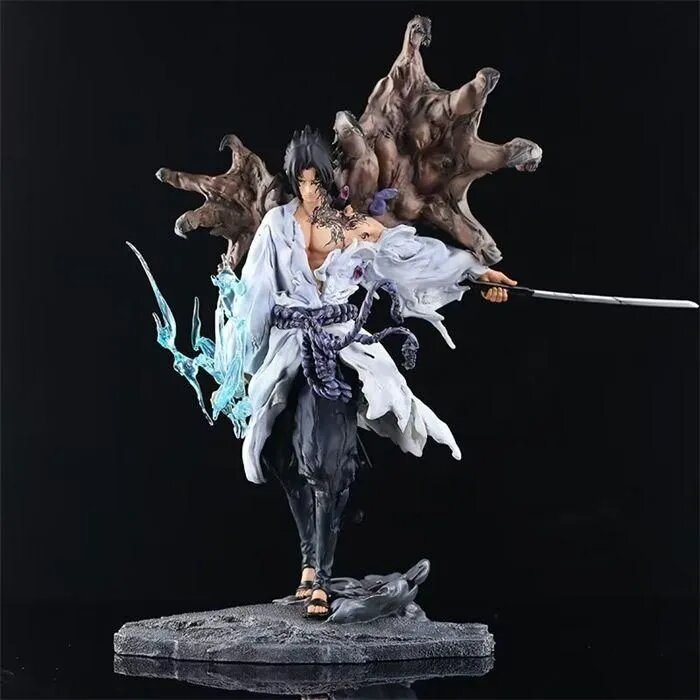 Фигурка Sasuke Uchiha Naruto Shippuden, статуэтка из ПВХ, коллекционная модель для фанатов аниме