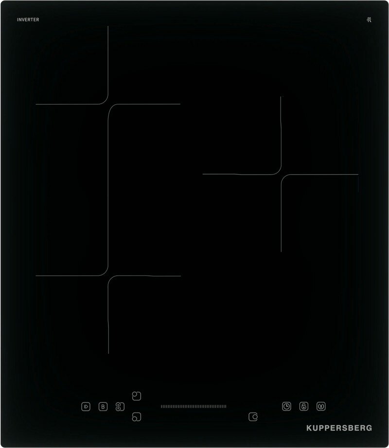 Индукционная варочная панель KUPPERSBERG ICI 412, конфорок: 3 шт, стеклокерамика, независимая, черный